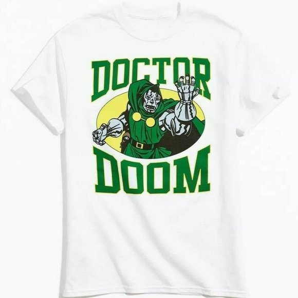 Marvel | Shirts | Dr Doom White Tee Shirt Small | Poshmark